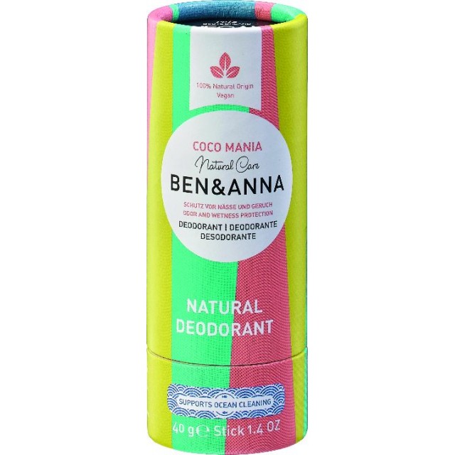 BEN&ANNA Natural Deodorant - COCO MANIA 40g | On-line Apoteka Janković