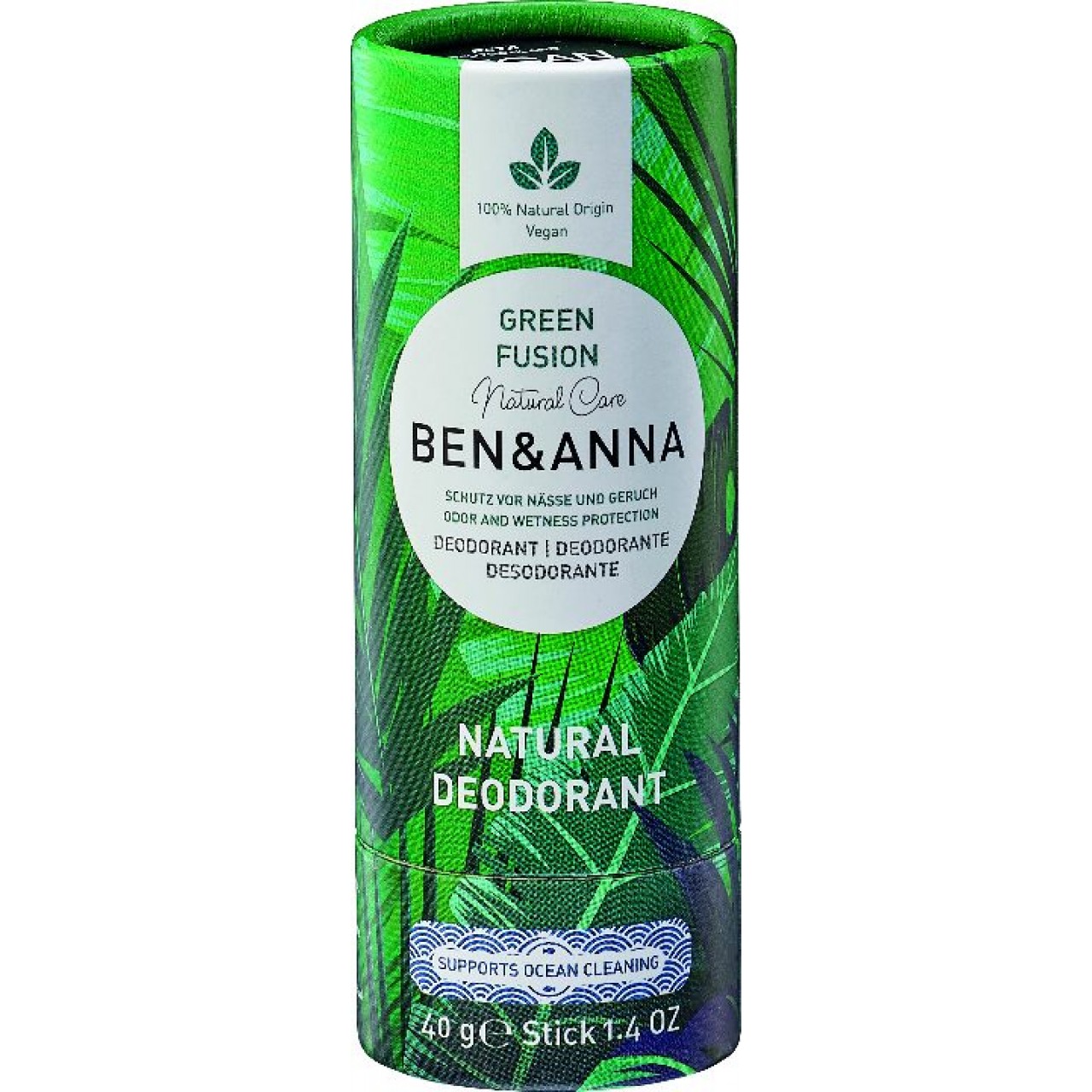 BEN&ANNA Natural Deodorant - GREEN FUSION 40g | On-line Apoteka Janković