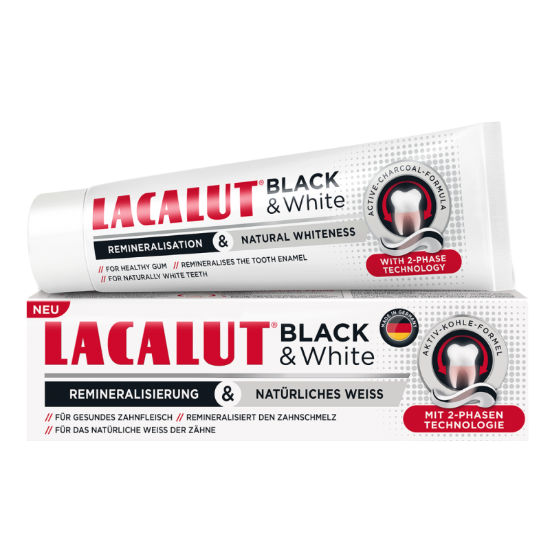 LACALUT PASTA ZA ZUBE BLACK&WHITE 75 ML | On-line Apoteka Janković