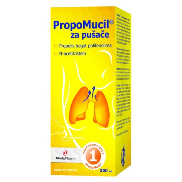 PROPOMUCIL SIRUP ZA PUŠAČE 250ML | On-line Apoteka Janković