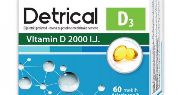DETRICAL 2000 MEKE ŽELATINOZNE KAPSULE A60 | On-line Apoteka Janković