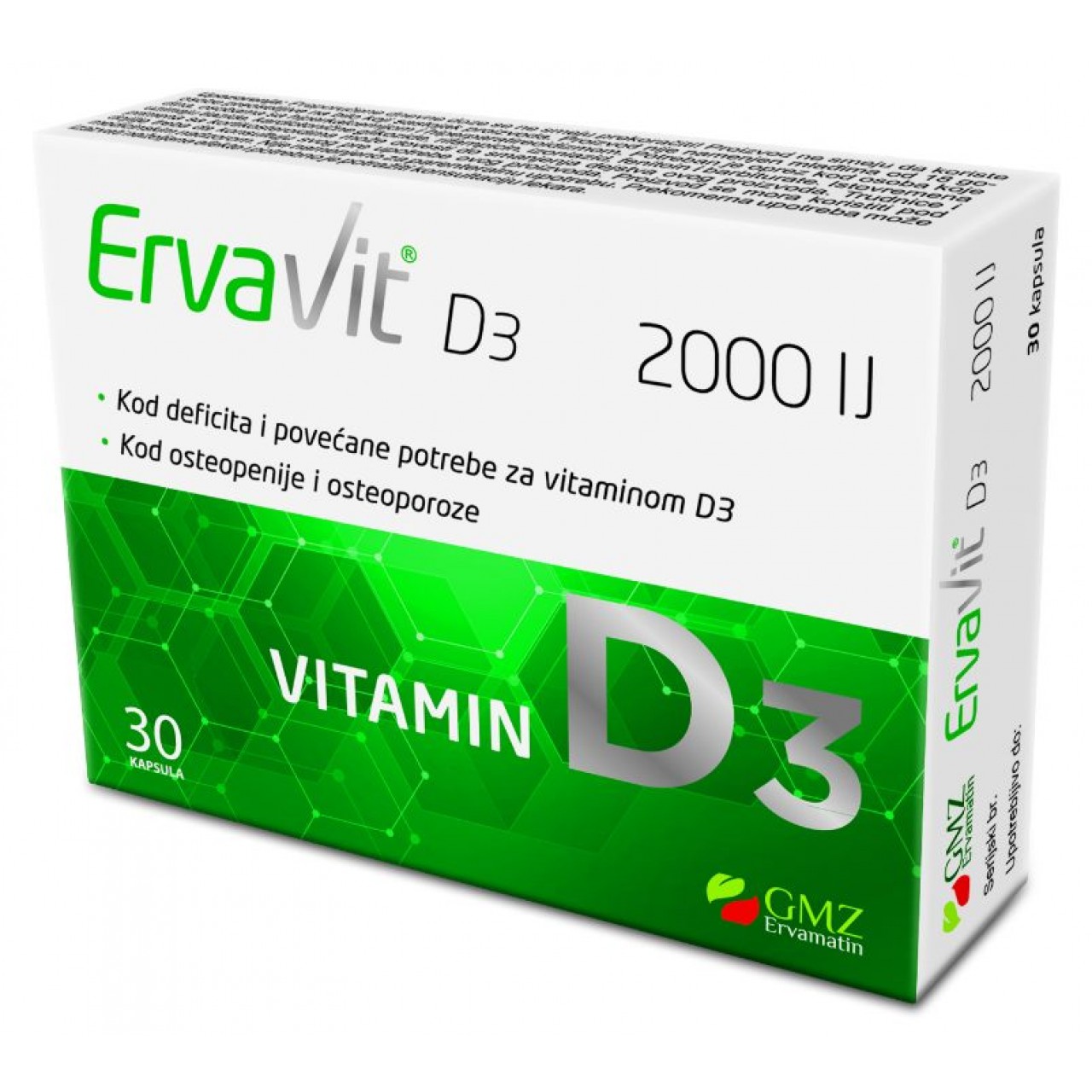 ERVAVIT D3 2000 KAPSULE A30 | On-line Apoteka Janković