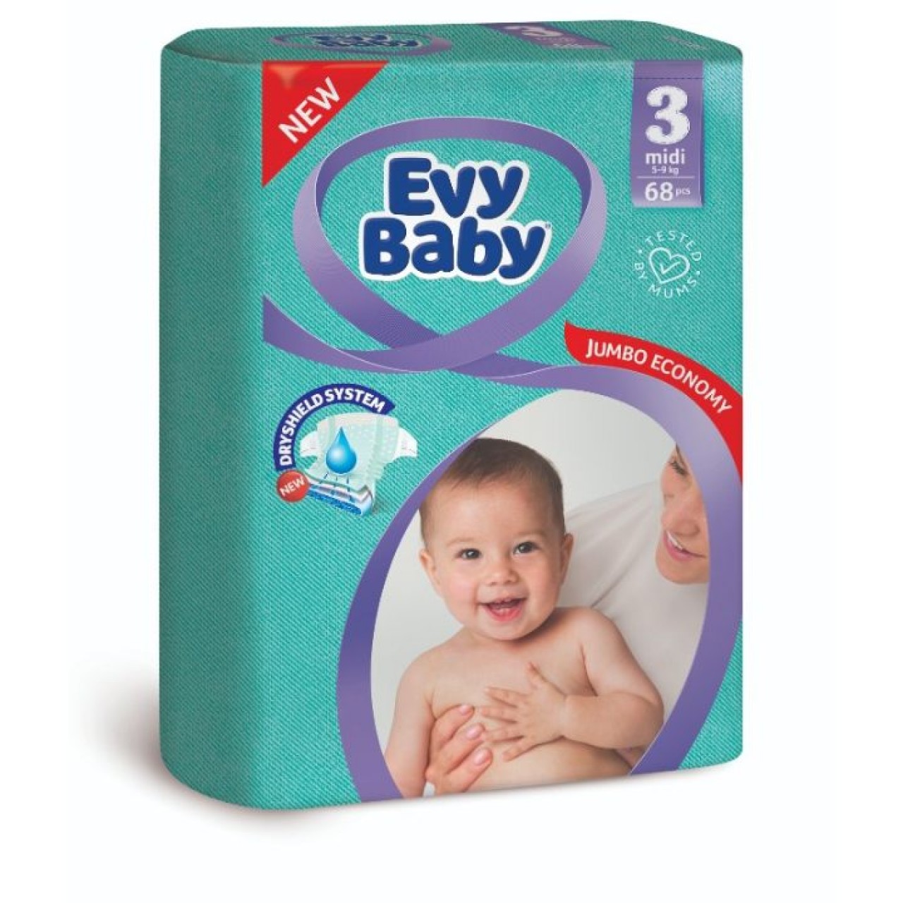 EVY BABY PELENE JUMBO 3 MIDI 5-9KG A68 | On-line Apoteka Janković