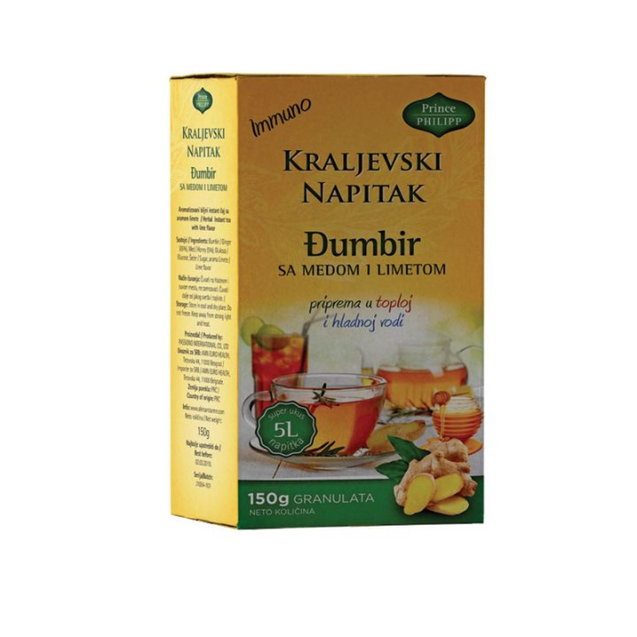 KRALJEVSKI NAPITAK ĐUMBIR SA MEDOM I LIMETOM 150G | On-line Apoteka ...