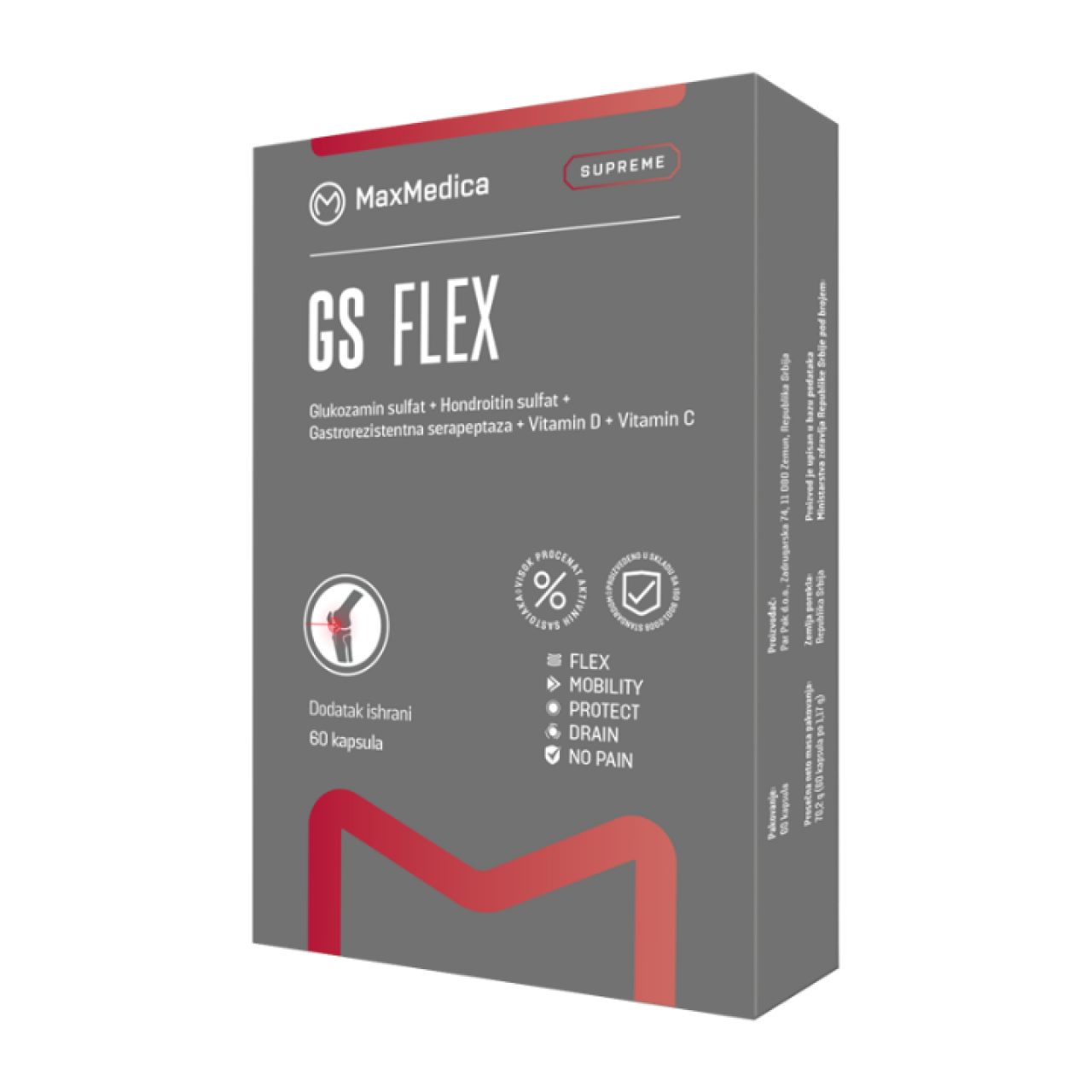 MAXMEDICA GS FLEX KAPSULE A60 | On-line Apoteka Janković