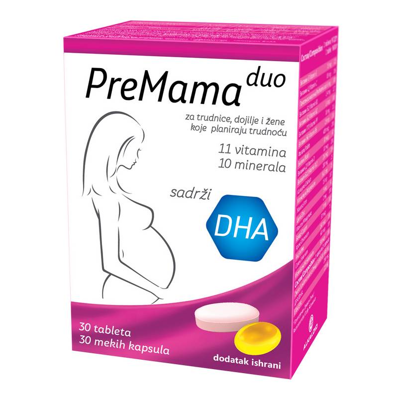 PREMAMA DUO 30TABLETA+30KAPSULA | On-line Apoteka Janković
