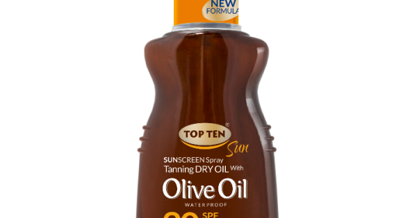 TOP TEN SUN OLIVE OIL DRY TANNING OIL SPREJ SPF20 180ML | On-line ...
