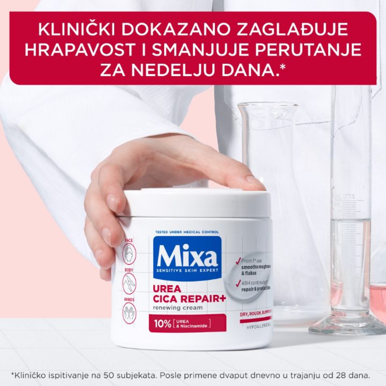 MIXA UREA CICA REPAIR+ 10% KREMA 400ML | On-line Apoteka Janković