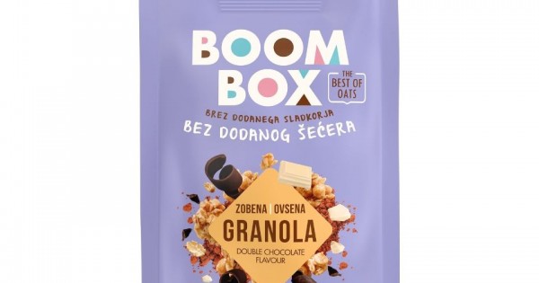 BOOM BOX OVSENA KAŠA GRANOLA DOUBLE ČOKOLADA 60G | On-line Apoteka Janković