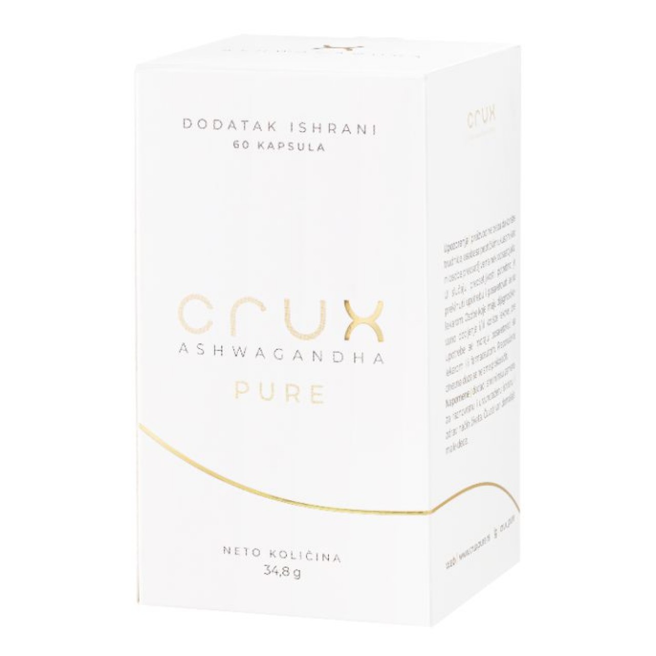 CRUX PURE ASHWAGANDHA KAPSULE A60 | On-line Apoteka Janković