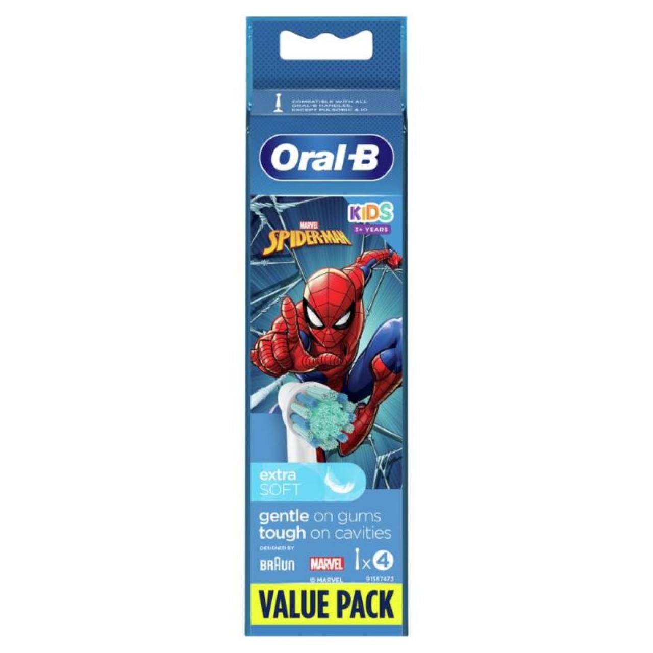 ORAL-B POWER REFILL SPIDERMAN KIDS, 4 KOMADA | On-line Apoteka Janković